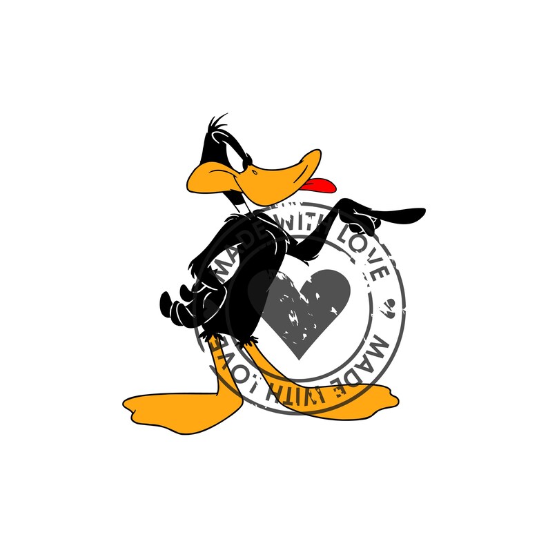Daffy Duck SVG, PNG, Classic Cartoon Digital Files - Etsy