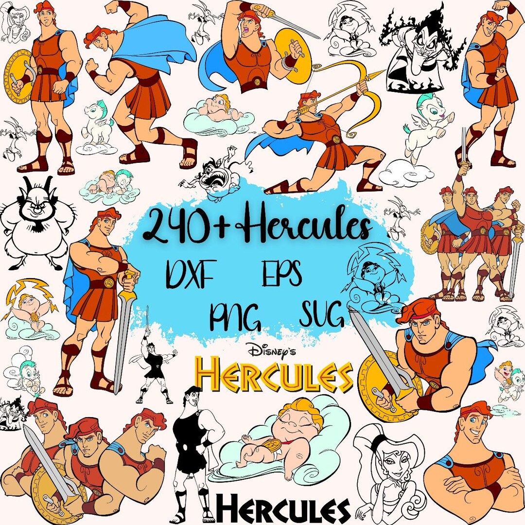 Hercules SVG Bundle, Megara, Pegasus (digital Files) - Etsy