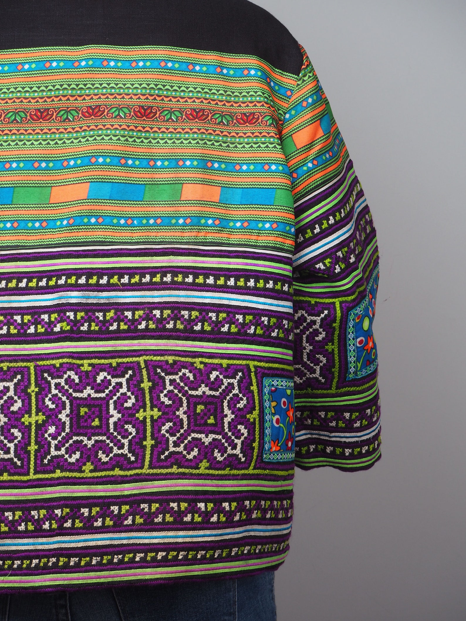 Hill Tribe Blouse Top Bohemian Chic Crop Top Vintage Hmong - Etsy