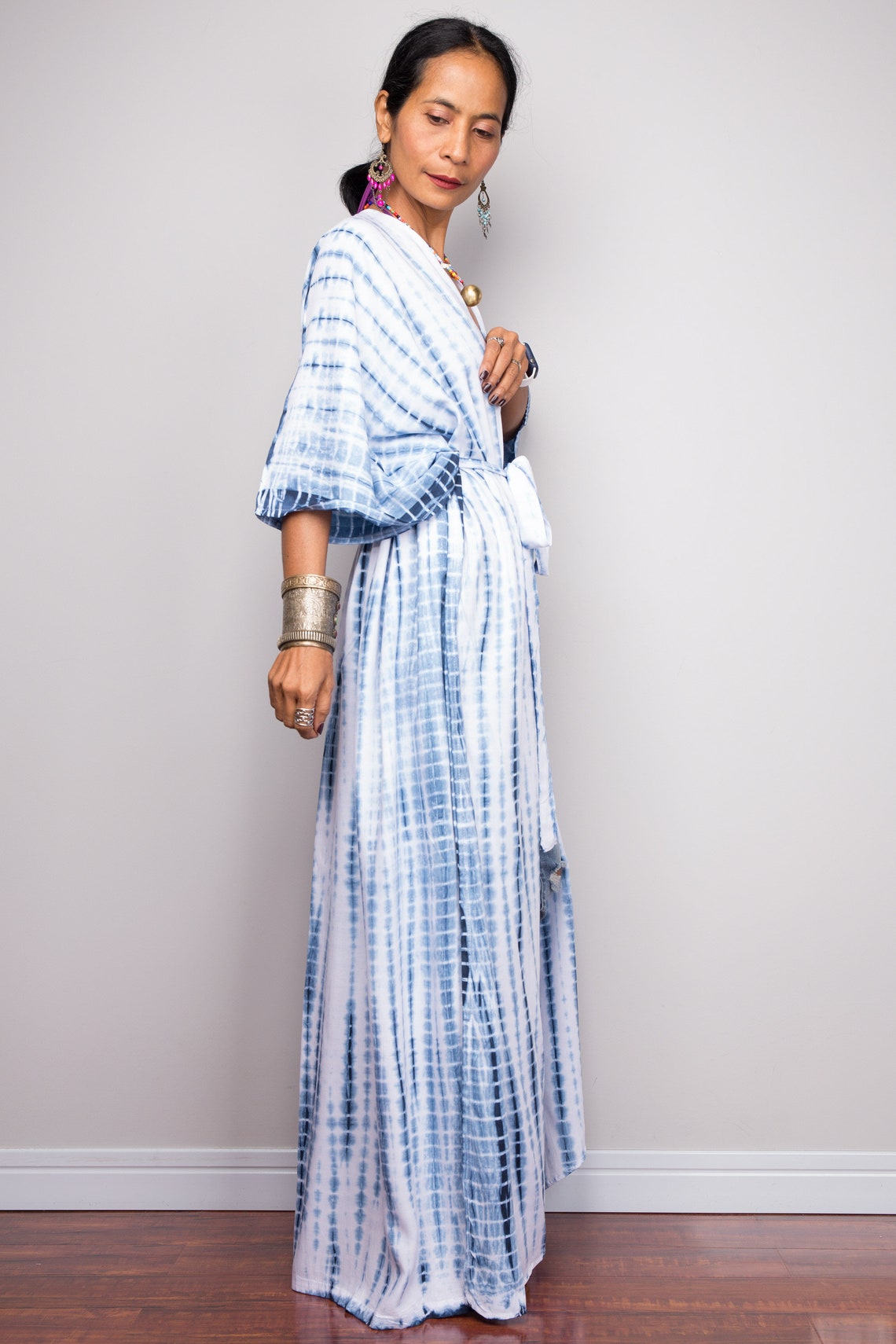 Tie Dye Robe Beach Cover Tie Dye Duster Vest Festival Wear - Etsy