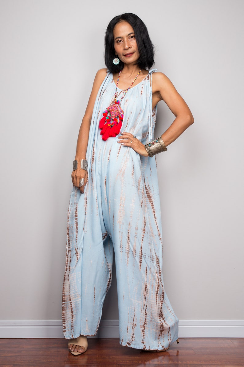 Tie Dye Jumpsuit Boho Jumpsuit Loose Fit Jumpsuit Jumper - Etsy