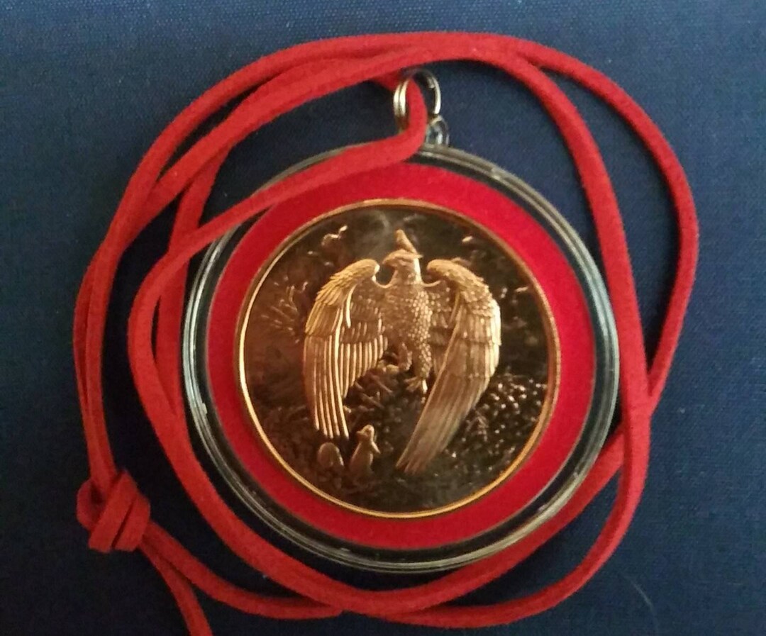 Nordic Creature Copper Coin. 1 Oz Solid Copper 39mm Round With 8mm Loop ...