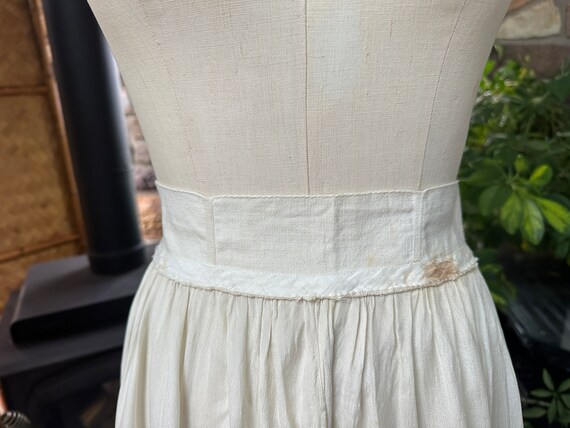 Antique Ivory Silk Petticoat Slip, Antique Ivory Sil… - Gem