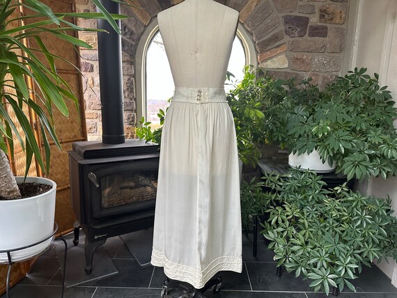 Antique Ivory Silk Petticoat Slip, Antique Ivory Sil… - Gem
