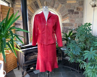Red Snakeskin Jacket - Etsy