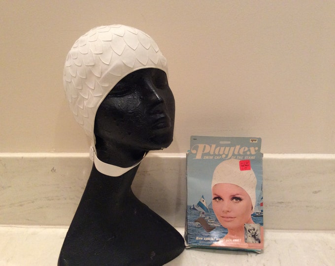 Vintage Playtex Swim Cap Bathing Cap, Vintage Bathing Hat in Original ...