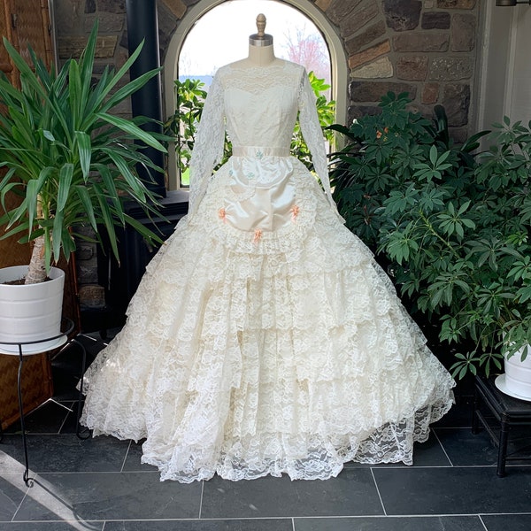 Ivory Ruffle Dress - Etsy