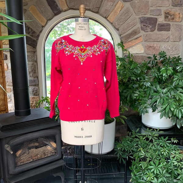 Bedazzled Sweater - Etsy