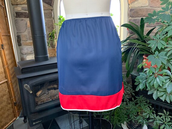 Vintage 1970s Patriotic Mini Half Slip Star Appliqués… - Gem