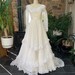 Vintage 1960s Ivory Lace Ruffle Bohemian Wedding Dress Queen - Etsy