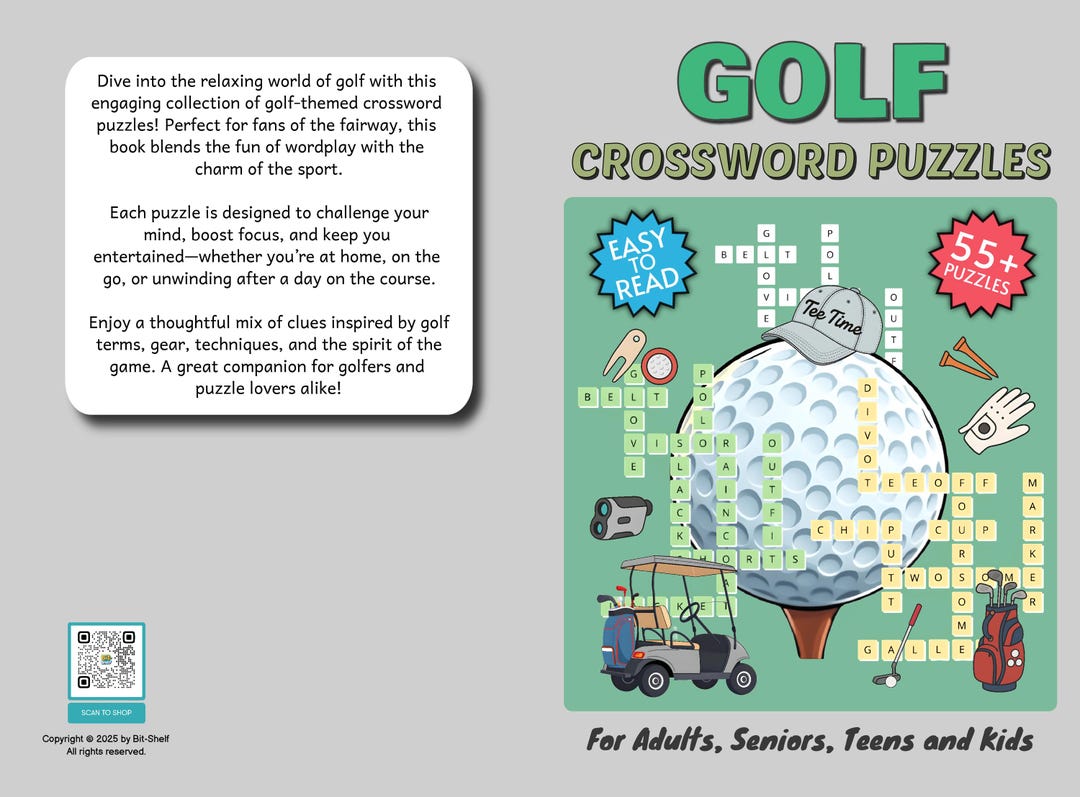 Golf Crossword Puzzle PDF: Printable Puzzles for All Ages | Golfer ...