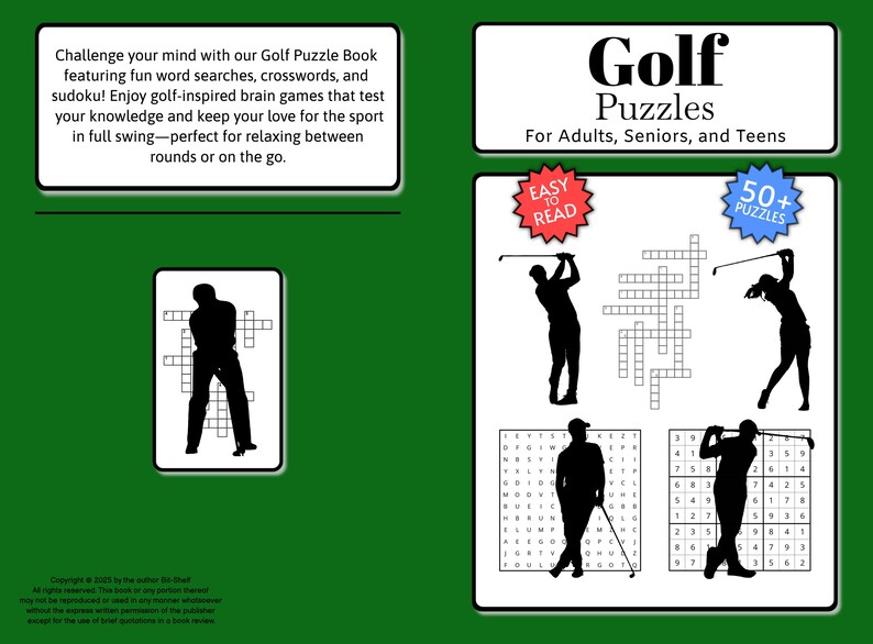 Golf Puzzles PDF: Word Search, Crossword, Sudoku, Printable Fun ...