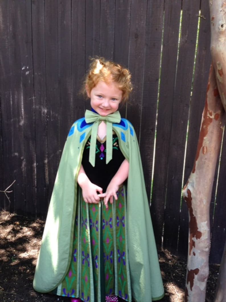 Frozen Princess Anna Inspired Coronation Cape PDF Pattern, Sizes 4-12 ...