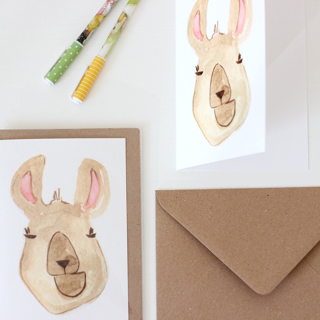 Llama Greeting Card - Etsy