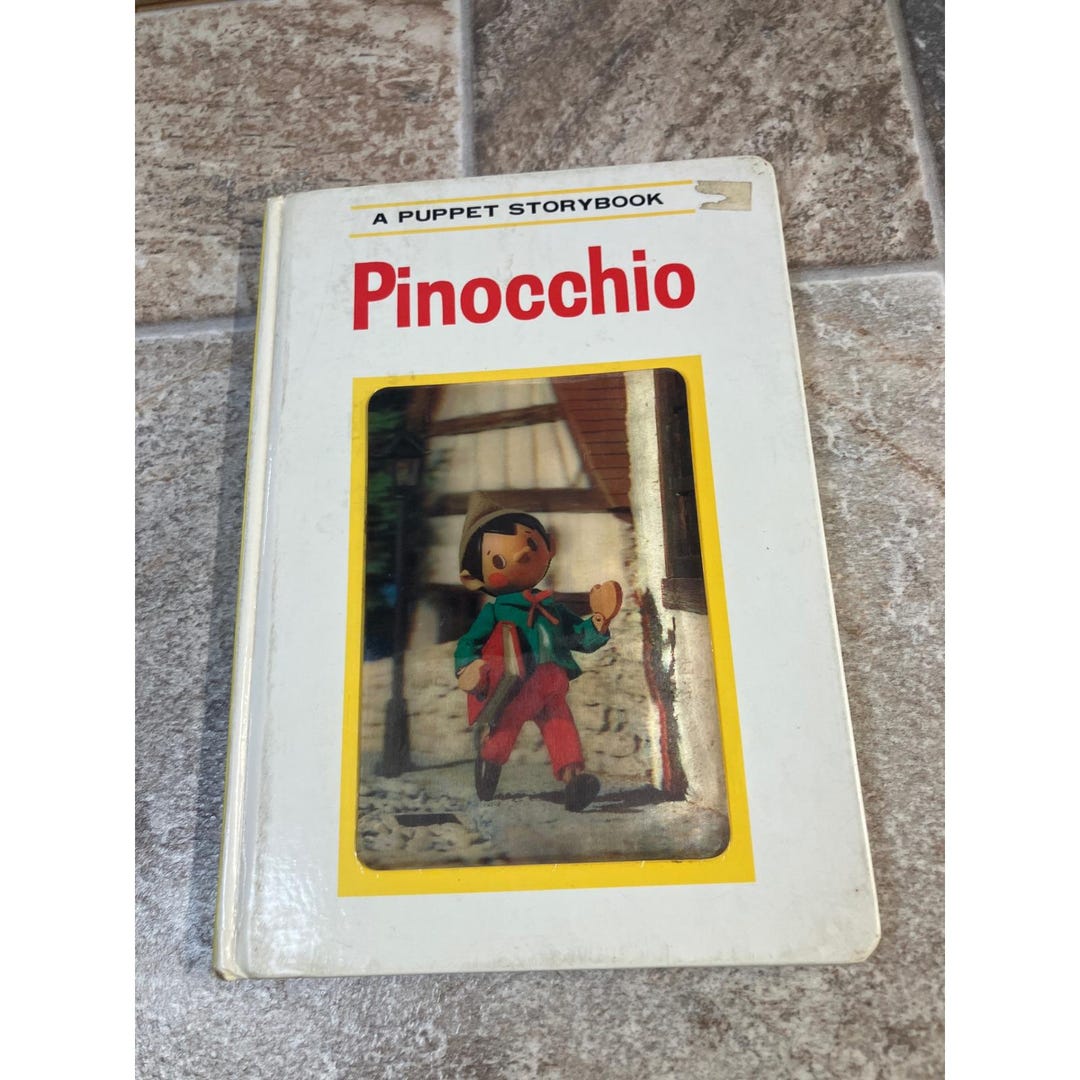 Pinocchio A Puppet Storybook Vintage Childrens Hardcover Book - Etsy