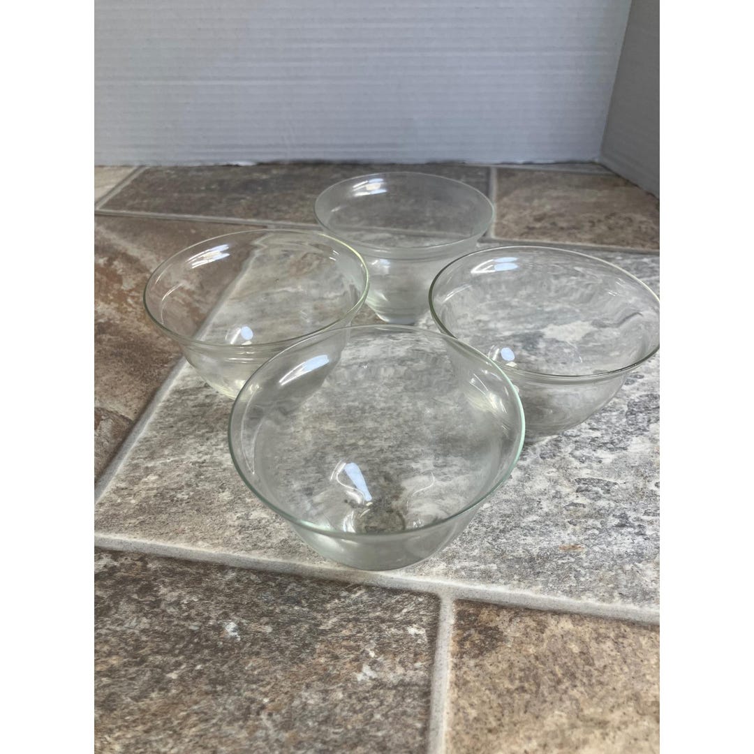 Set of 5 Clear Glass Small Bowls Ramekins Appetizer Dessert Dishware 5 ...
