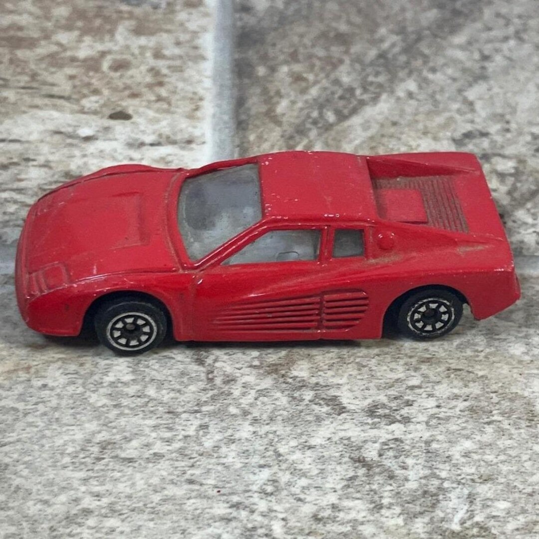 Hot Wheels Red Ferrari Testarossa Diecast Toy Car - Etsy