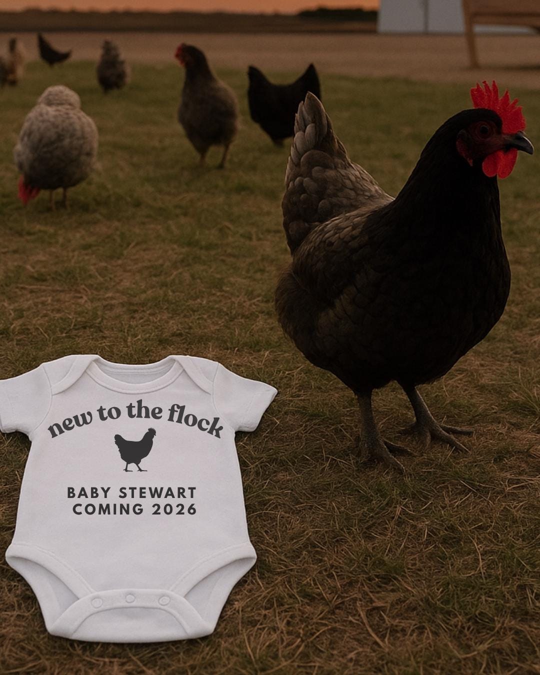 Baby Announcement: Homestead Chicken Farm *DIGITAL DOWNLOAD* - Etsy