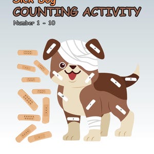 Sick Dog Number Game, Pretend Play Activity (digital Download) - Etsy