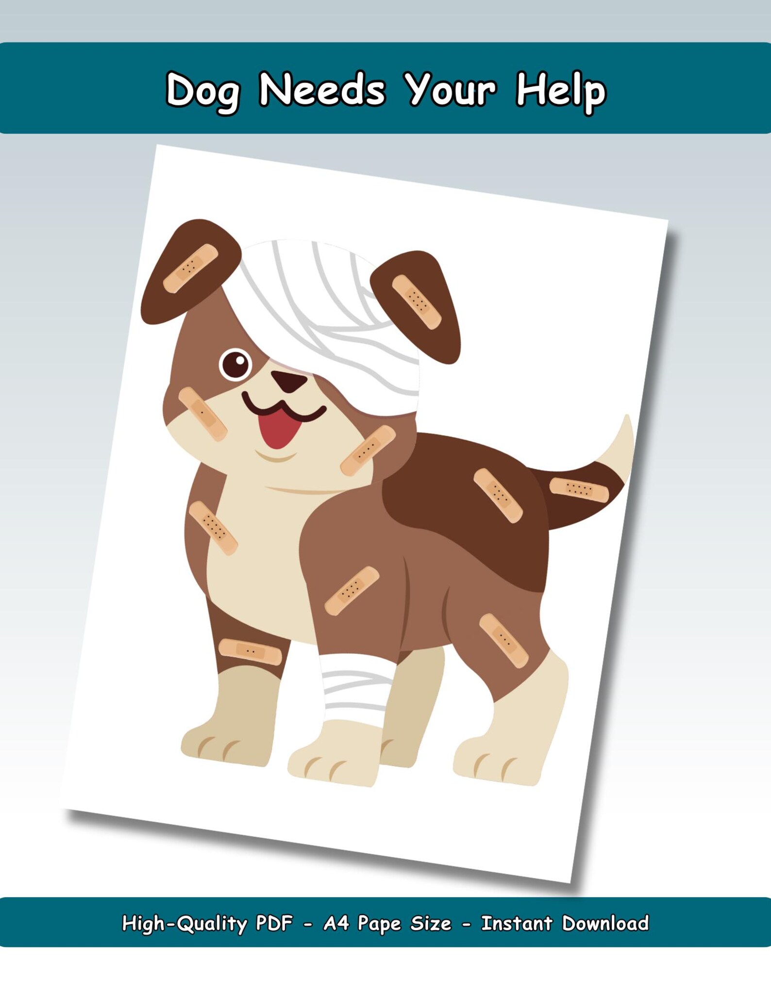 Sick Dog Number Game, Pretend Play Activity (digital Download) - Etsy