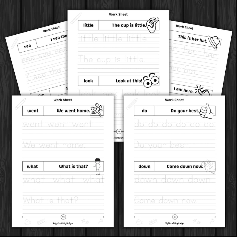 Fry First Hundred Sight Word Workbook | 100 Printable | Kindergarten ...