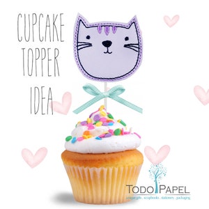 Kitty Cat Shimmery Vinyl Felties Sets of 4 Choose From - Etsy