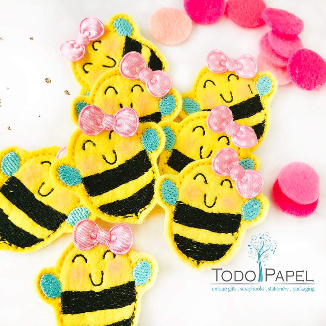 Baby Bee Felties - Adorable Spring Felt Embellishments for Bows, Crafts ...
