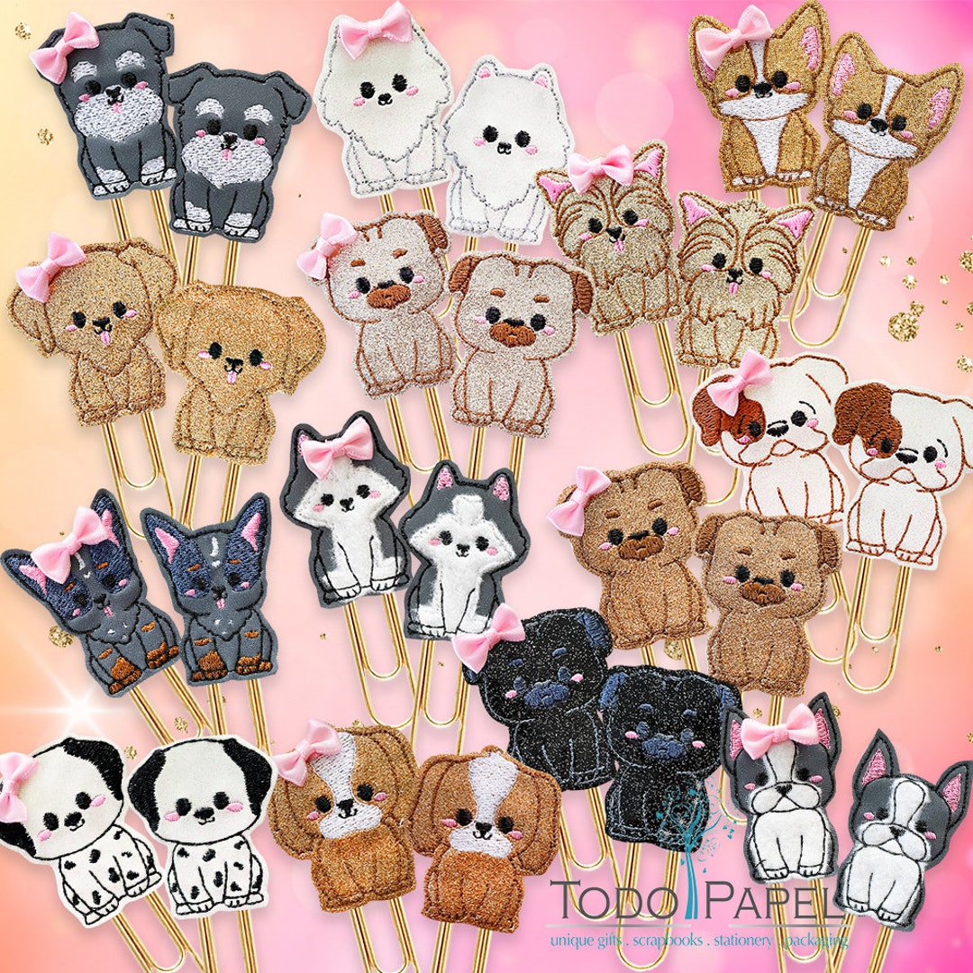 Love My Puppy Paper Clip Collection - Choose From 14 Cute Pooch Designs ...