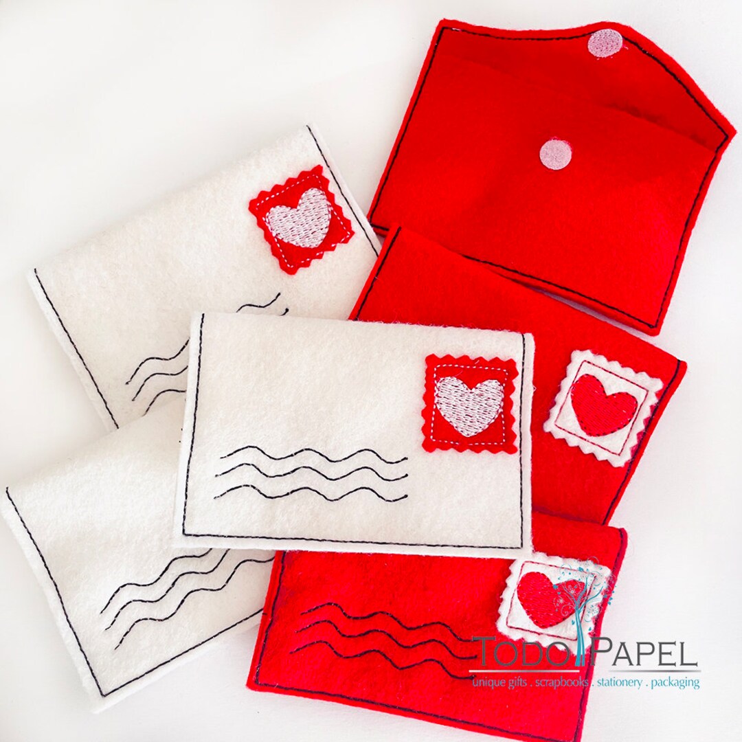 Felt Valentine Love Note: Pretend Play Envelope, Eco Friendly Party ...