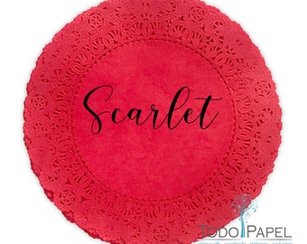 Red Paper Doilies - Etsy