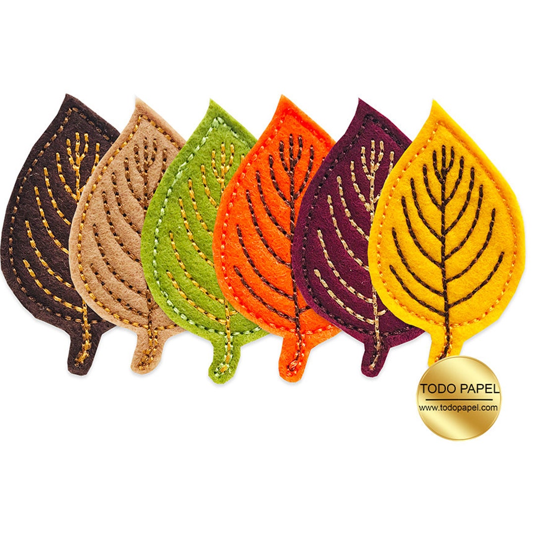 FELTIE Elm Tree Leaves: Fall Craft Embellishments Autumn Felties - Etsy