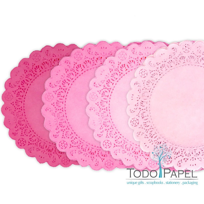 Pink Paper Doilies - Etsy