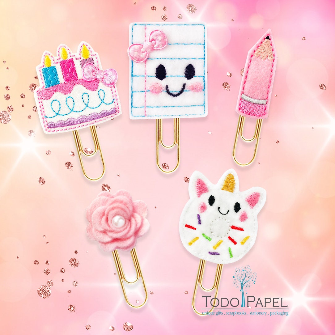 Kawaii Style Party Planning Paper Clip Collection 5 Cute - Etsy Ireland