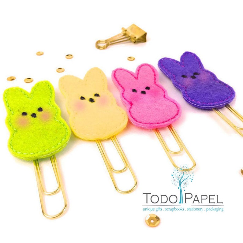 FELTIE Bunny Peep Paper Clip: Spring Planner Clip, Journal Accessory - Etsy