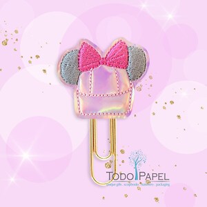 Girly Pink Mouse Planner Paper Clips, Magnets or Brooch. 6 Cute Designs ...