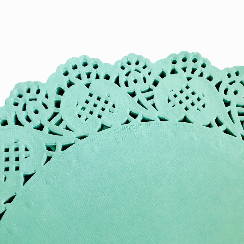 50 Pack 10 Vibrant TEAL Colored Paper Doily Ideal for | Etsy