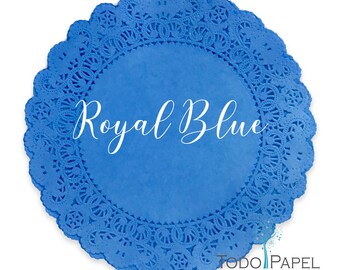 Blue Paper Doilies - Etsy