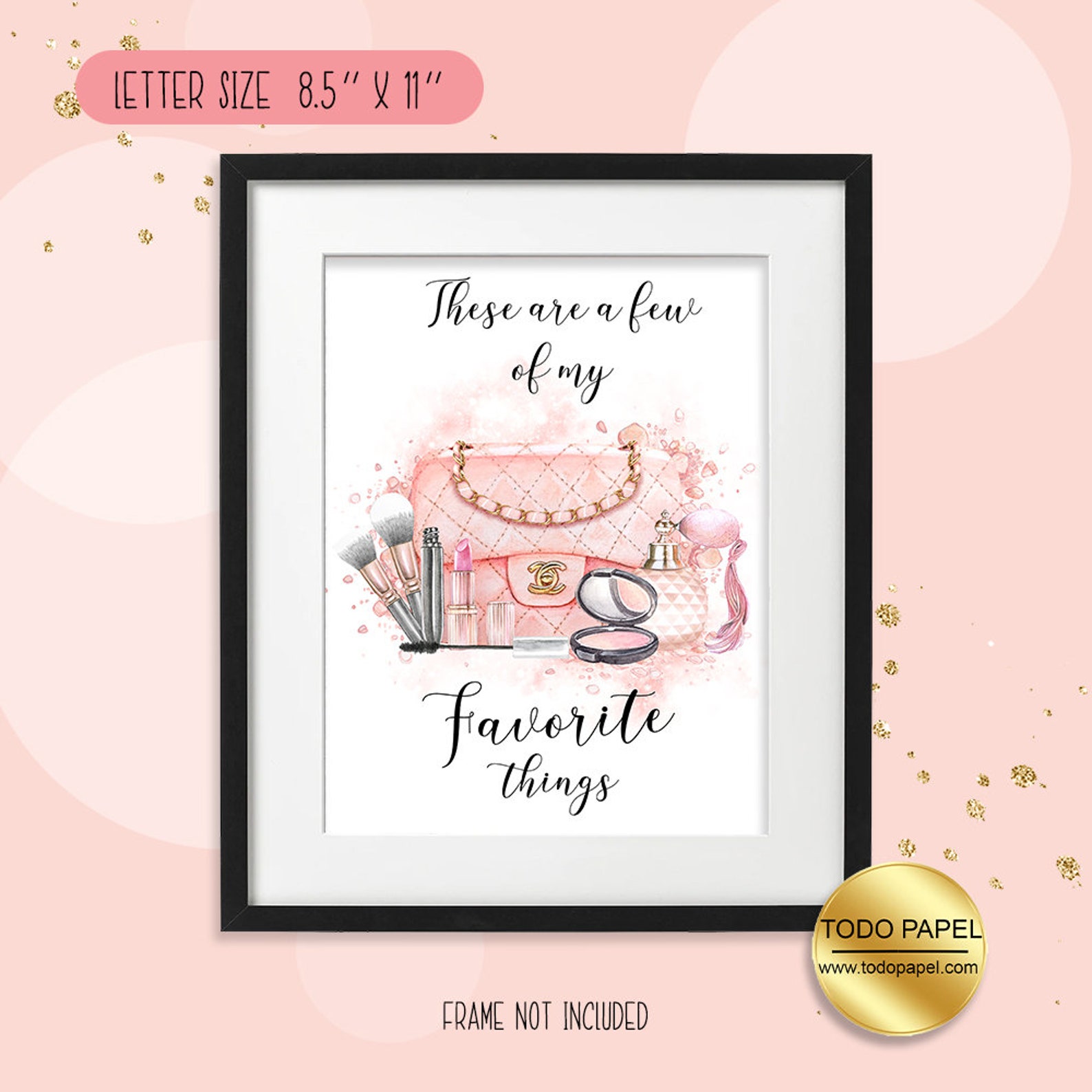 Girly Planner Dashboard. My Favorite Things Laminated 6 Hole - Etsy