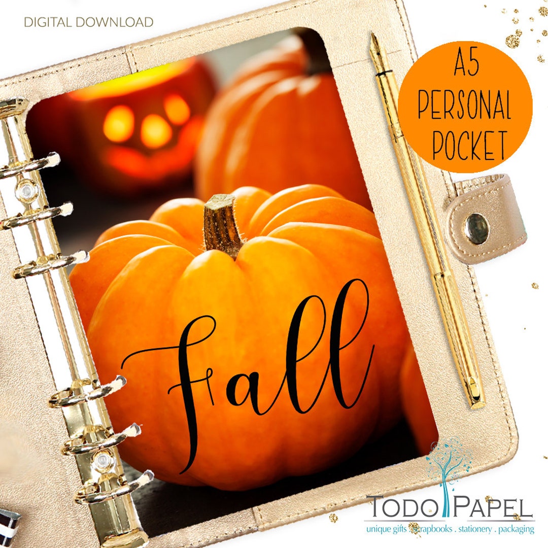 Fall Digital Download Planner Dashboard. Pumpkin Printable Planner ...