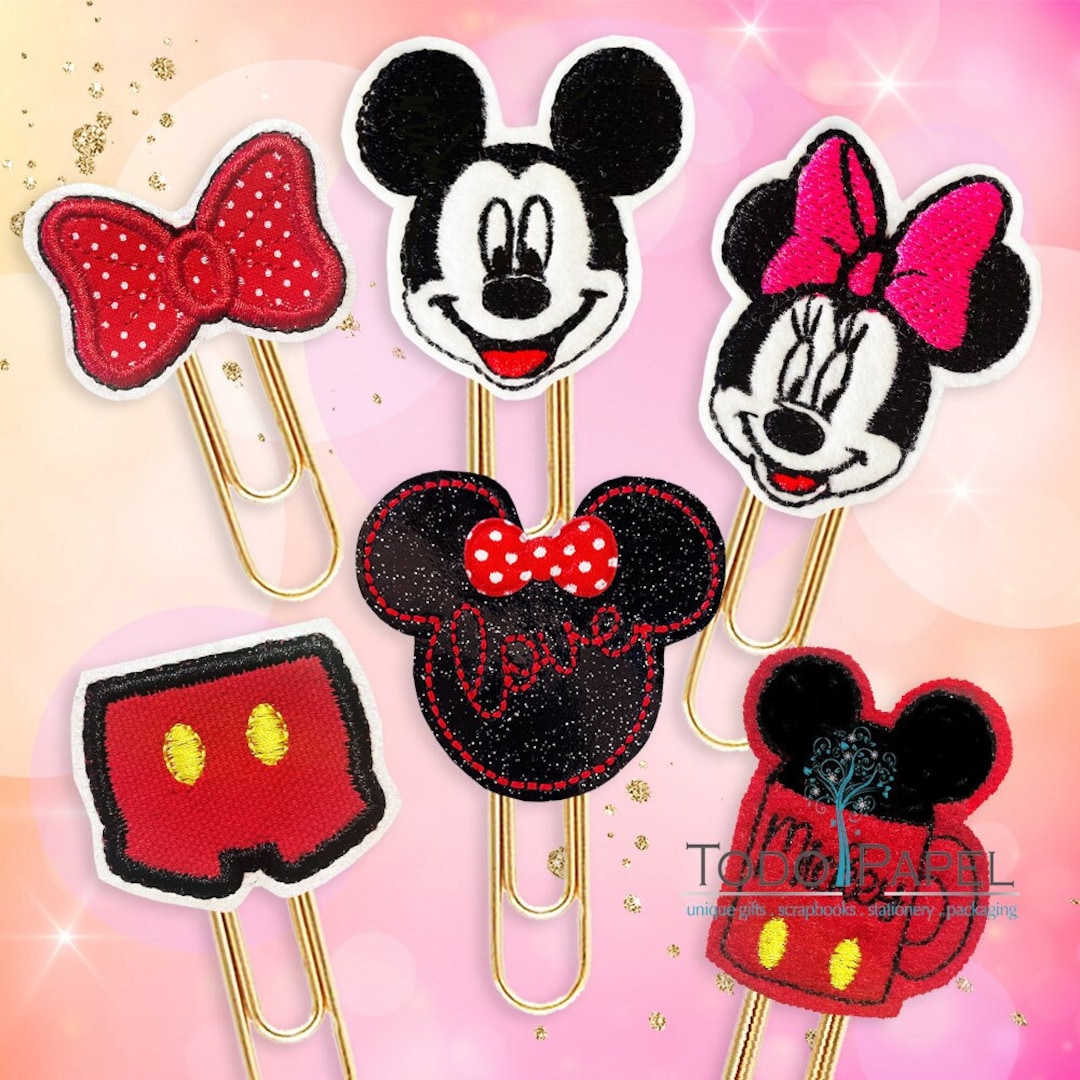FELTIE Mouse Planner Paper Clips: Embroidered Journal Accessories - Etsy