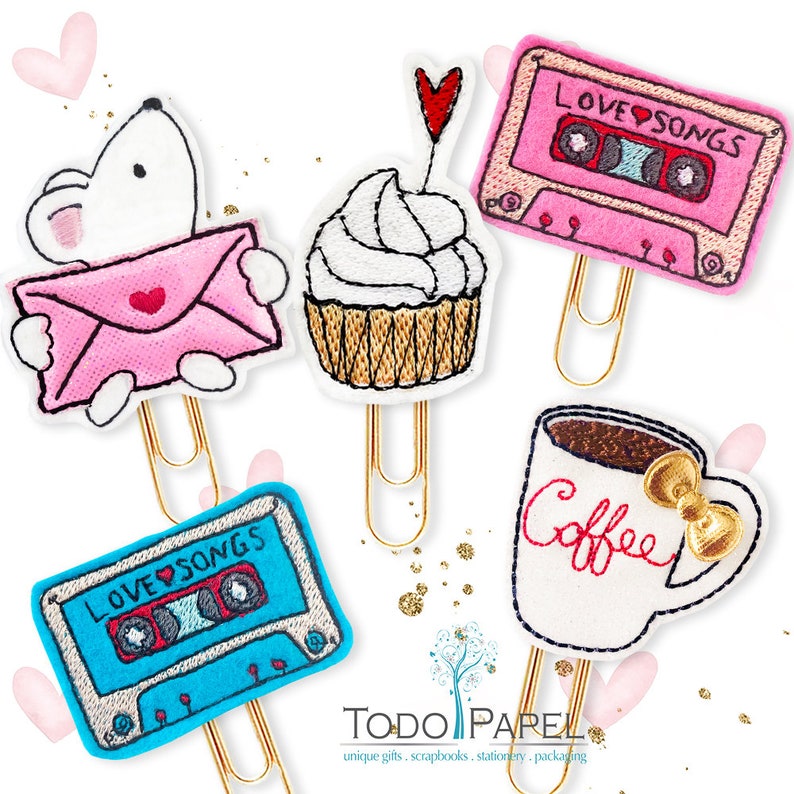 Retro Love Planner Paper Clips or Magnet Collection 5 | Etsy
