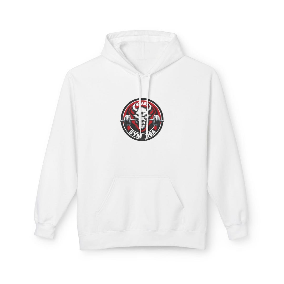 Beast Gym Gear USA Fleece Hoodie, Athletic Workout Apparel - Etsy