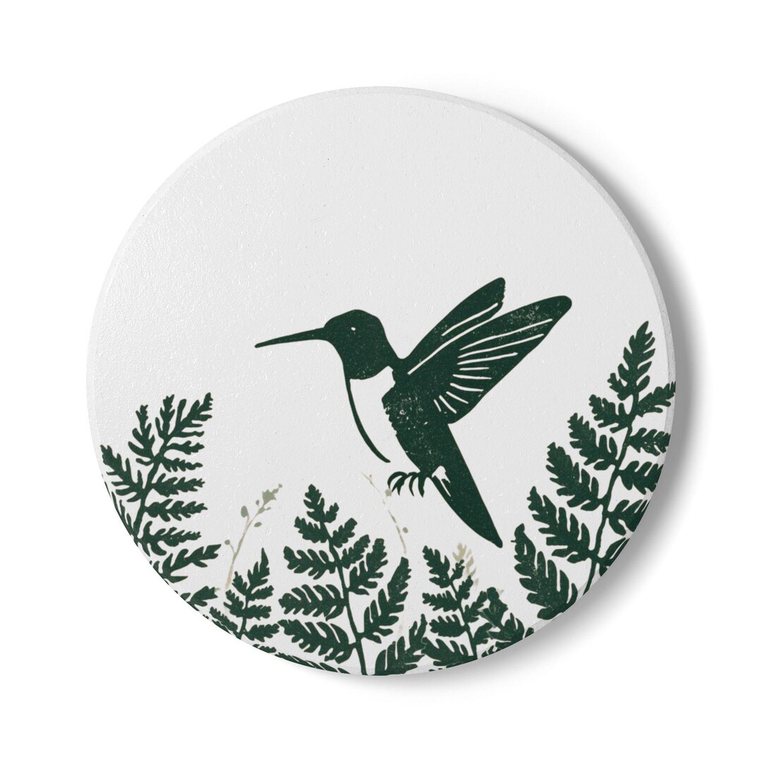 Hummingbird Coaster, Ceramic | Nature Bird Drink Mat - Etsy