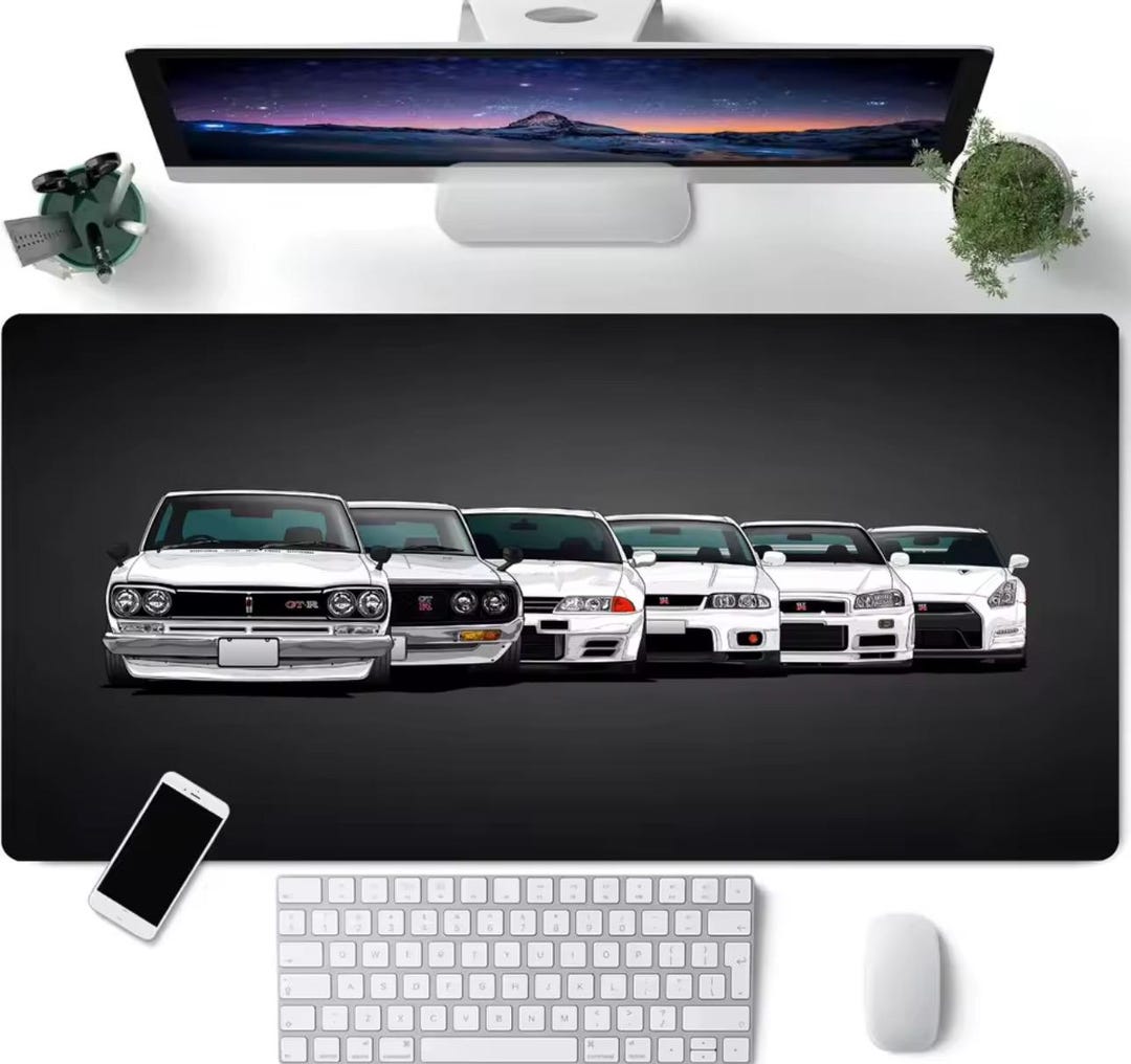Nissan Skyline Gaming PC Laptop Mouse Pad Lineage Desk Gaming Mat GTR ...
