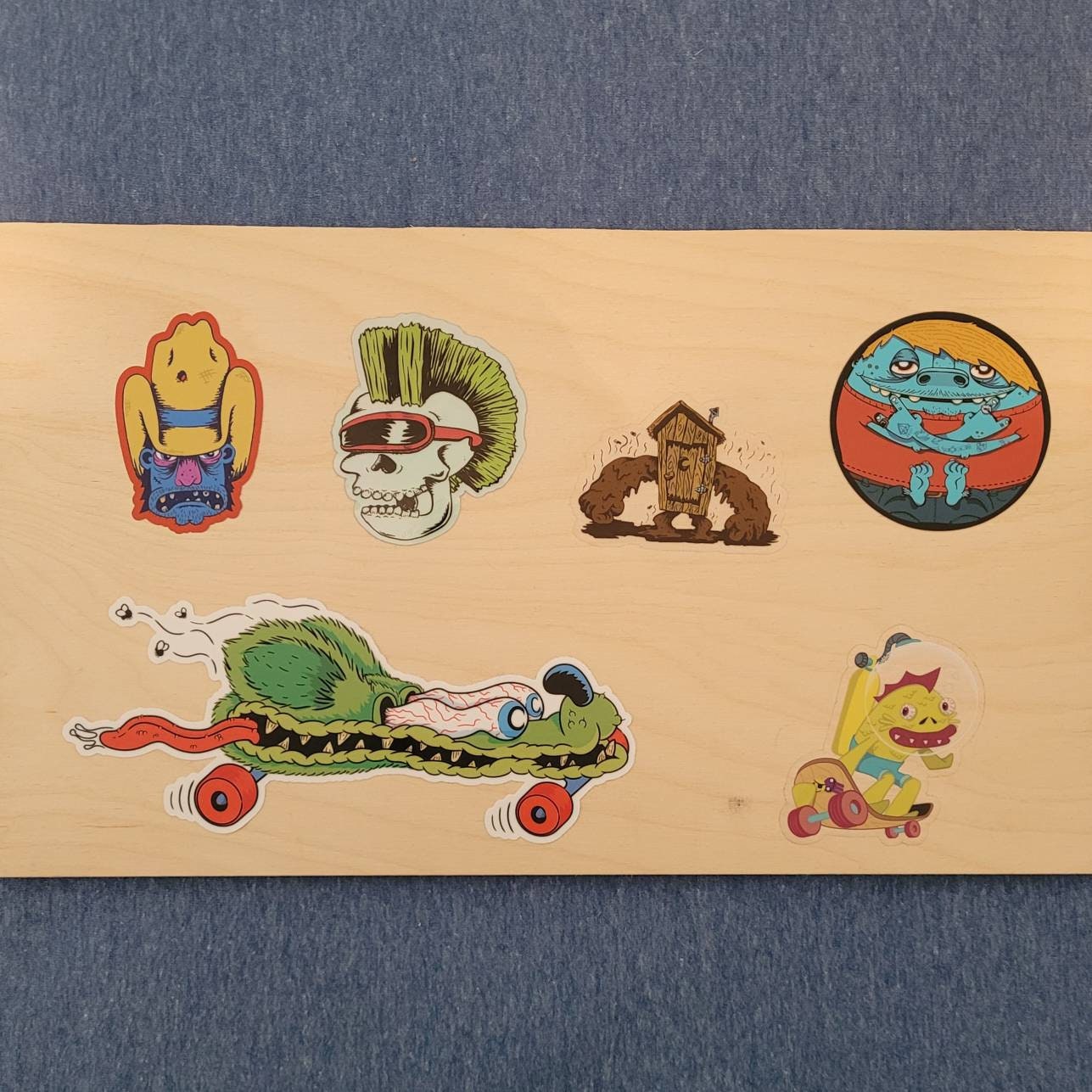 New Wave Bihawk Skull Holographic Die-cut Sticker - Etsy