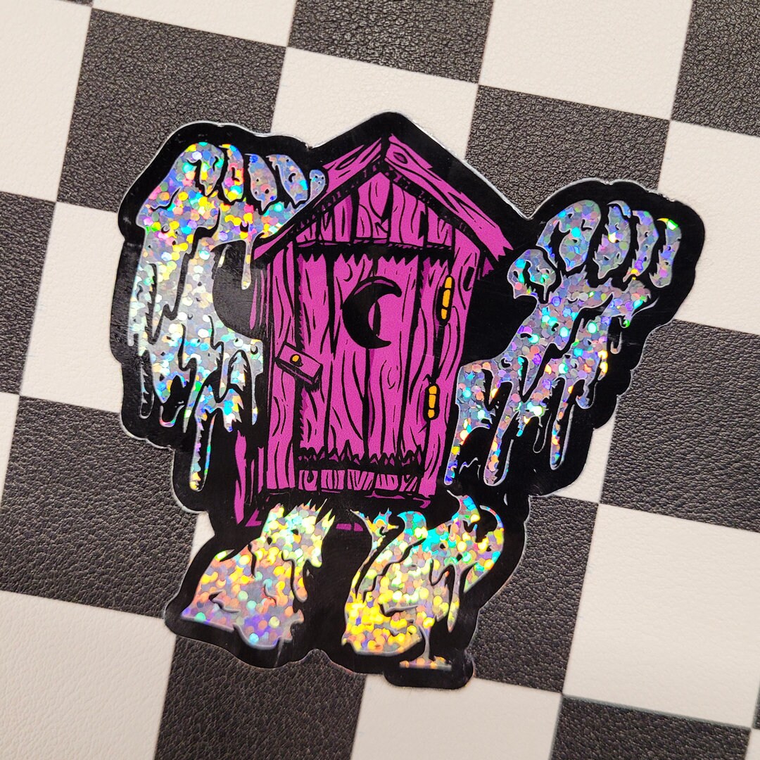 Phantom Outhouse - Glitter Attack -sticker - Etsy