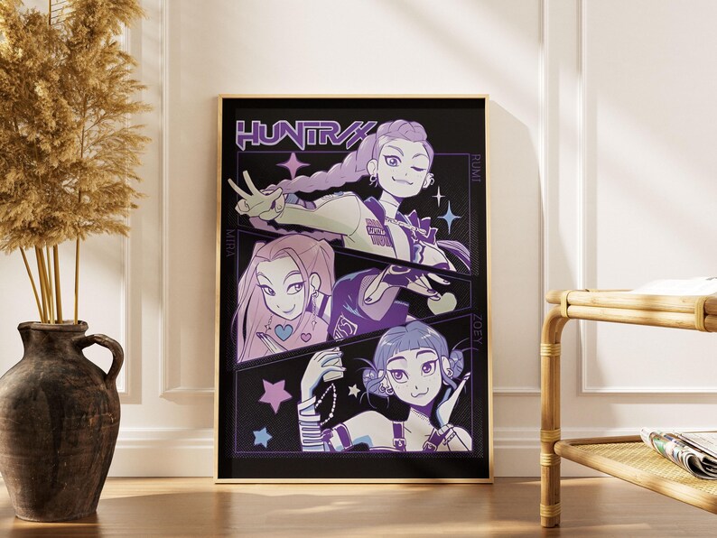 Demon Hunters Poster | K-pop Demon Huntrix Poster | Films Poster | Home ...