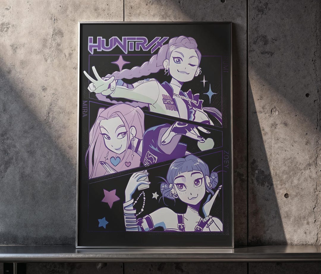 Demon Hunters Poster | K-pop Demon Huntrix Poster | Films Poster | Home ...