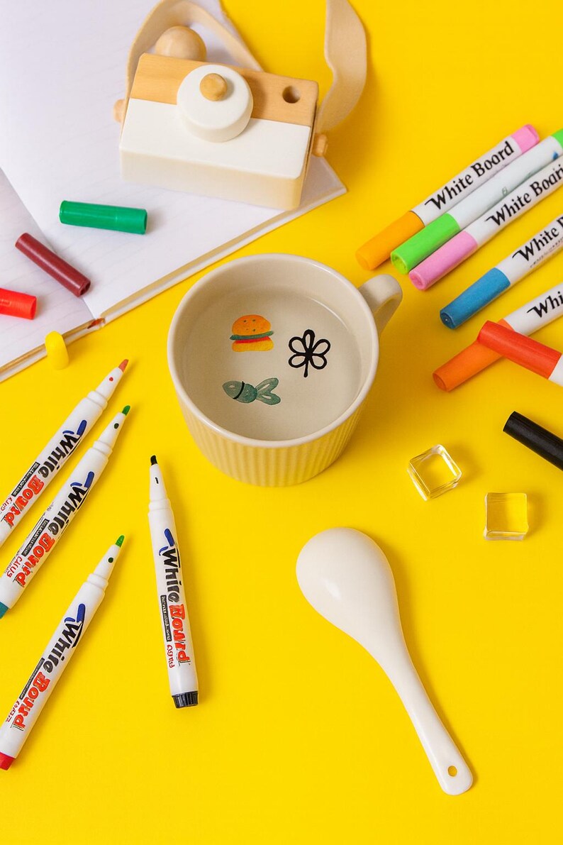 Dry-erase Floating Drawing Markers – Magical Water Art Set (8 Colors ...