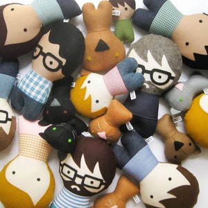 Handmade Personalized Family With Dog. Rag Doll. Custom Your Own Family ...